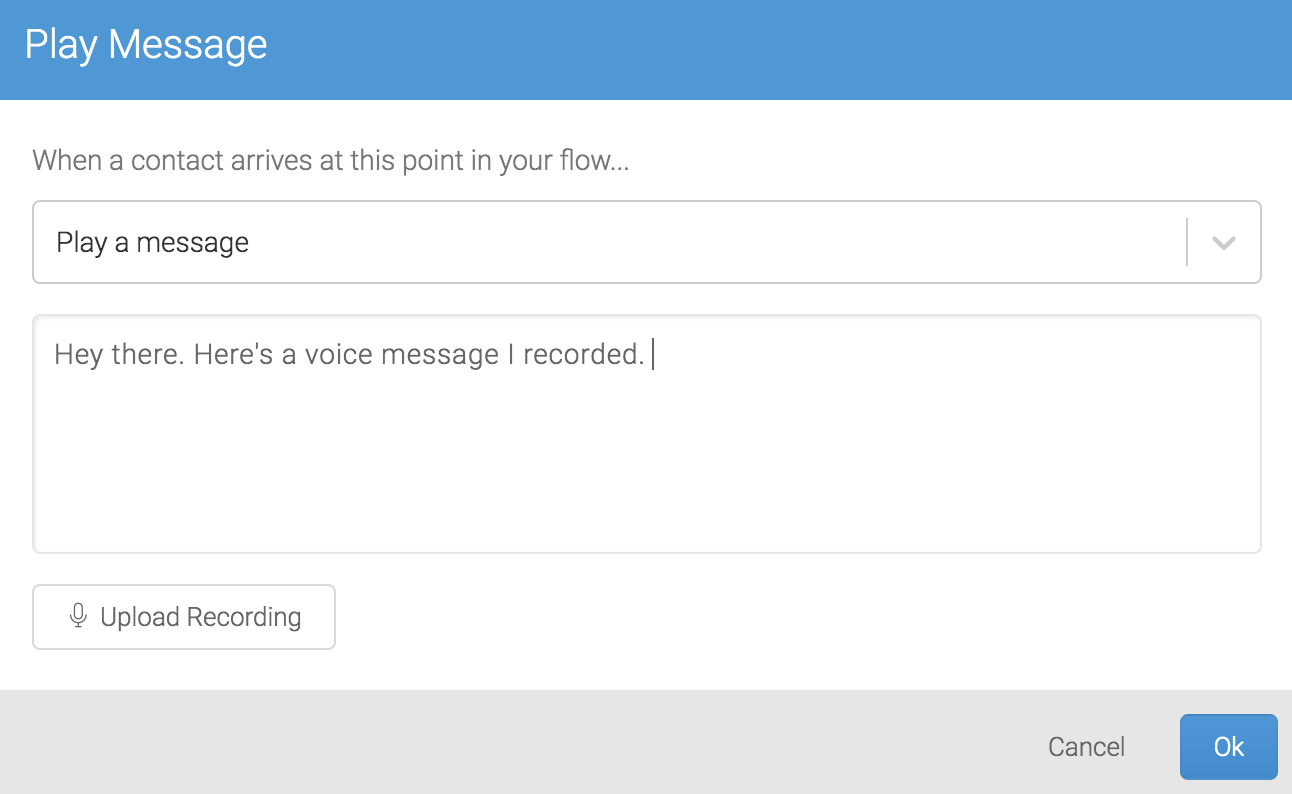 Adding Audio to Play Message Actions | PrinceTech